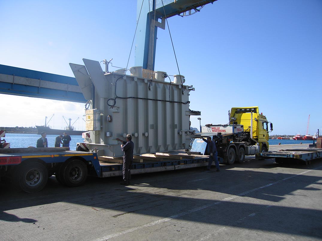 Positioning of Transformer - Shoham Shipping and Logistics